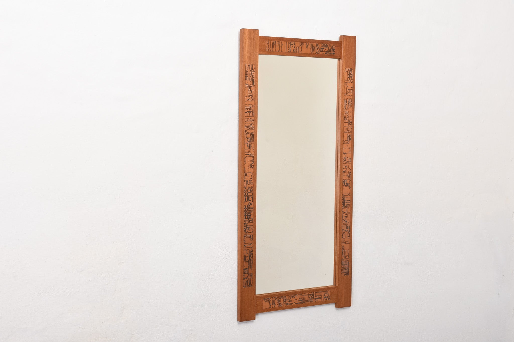 1960s teak + copper mirror – CHASE & SORENSEN