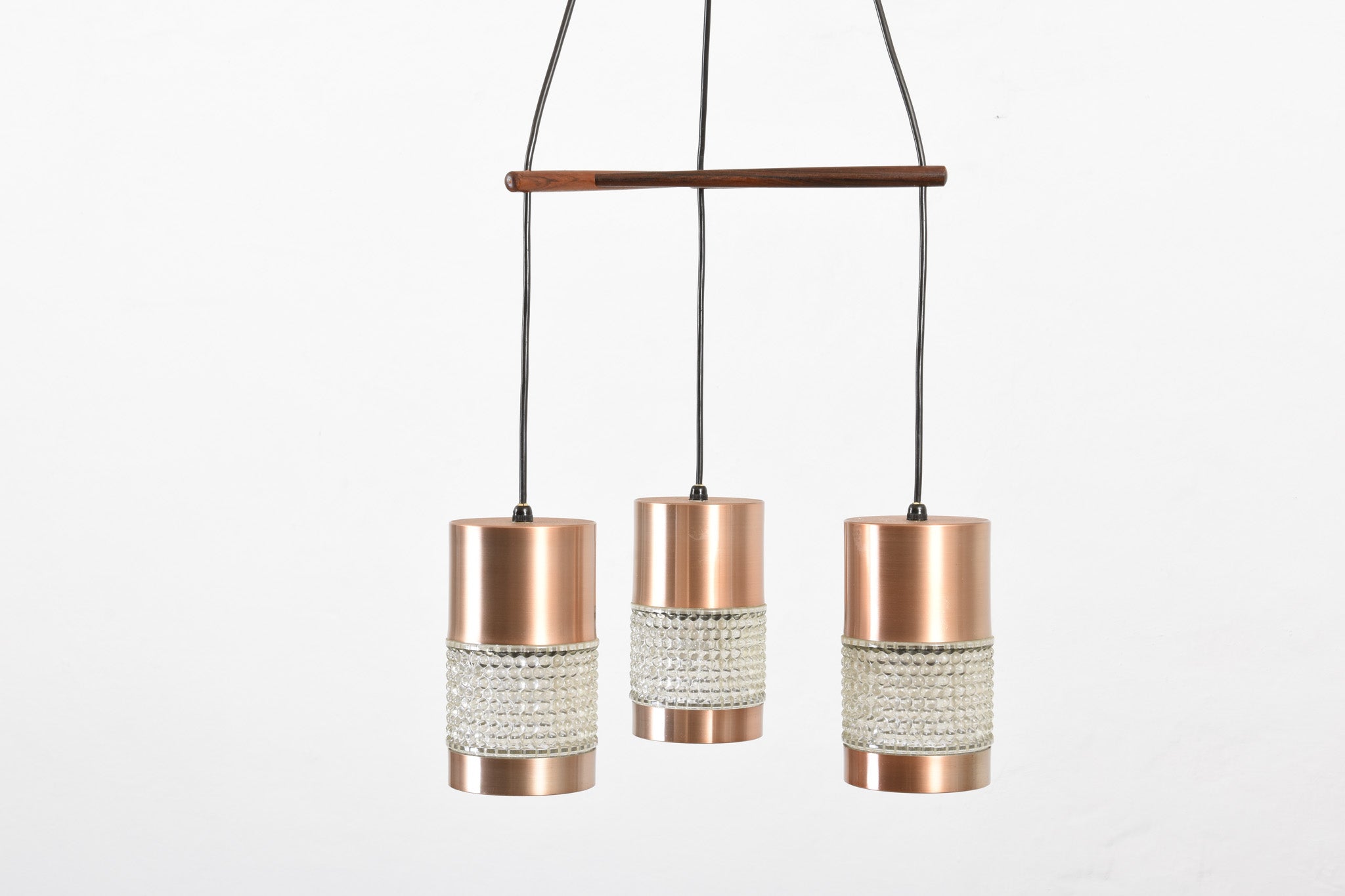 1960s copper and glass chandelier – CHASE & SORENSEN