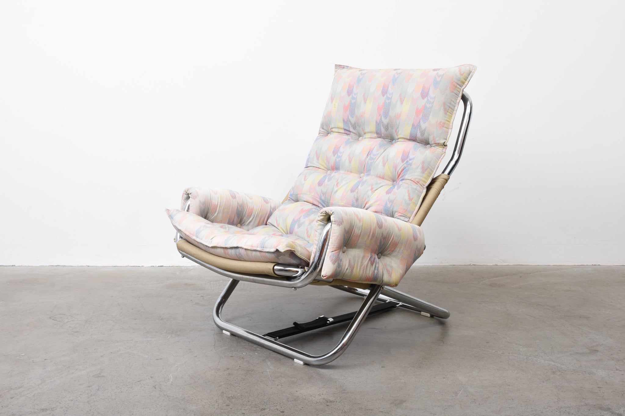 £70 off: 1970s Swedish steel sling chair – CHASE & SORENSEN