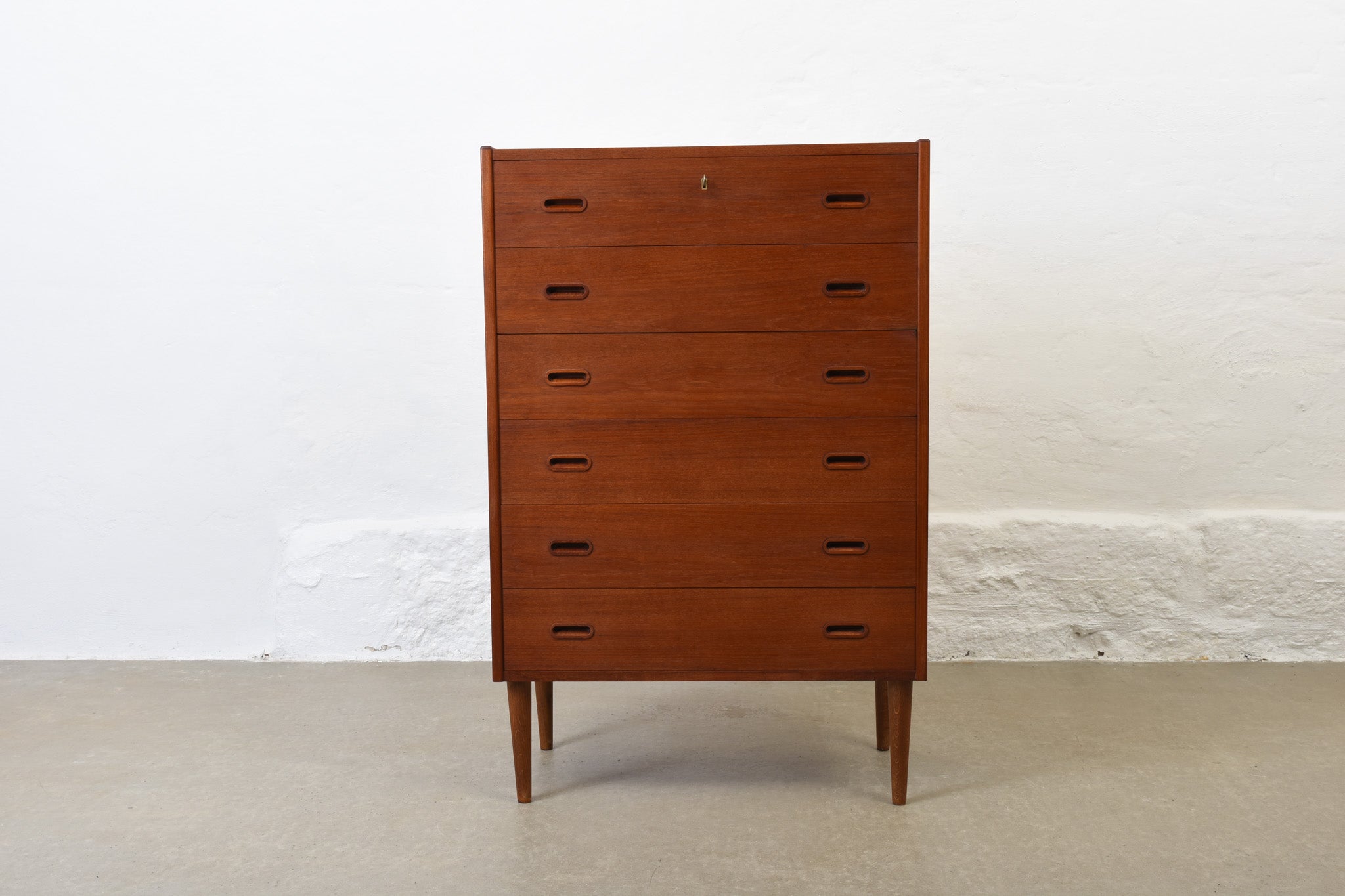 1960s teak chest with inset handles no. 2 – CHASE & SORENSEN