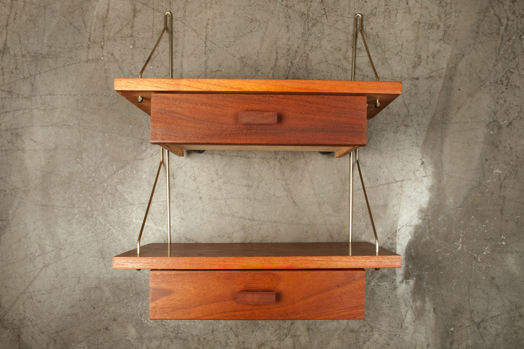 Pair of string bedside tables – CHASE & SORENSEN