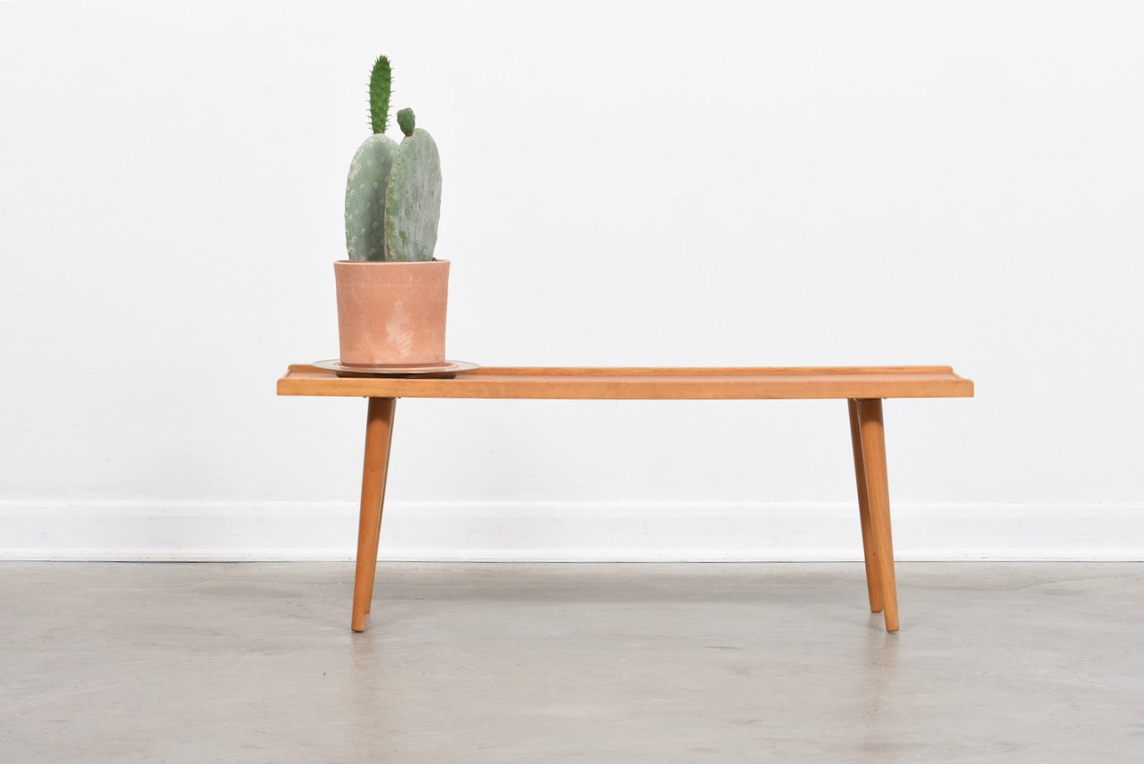 Teak + beech plant bench – CHASE & SORENSEN