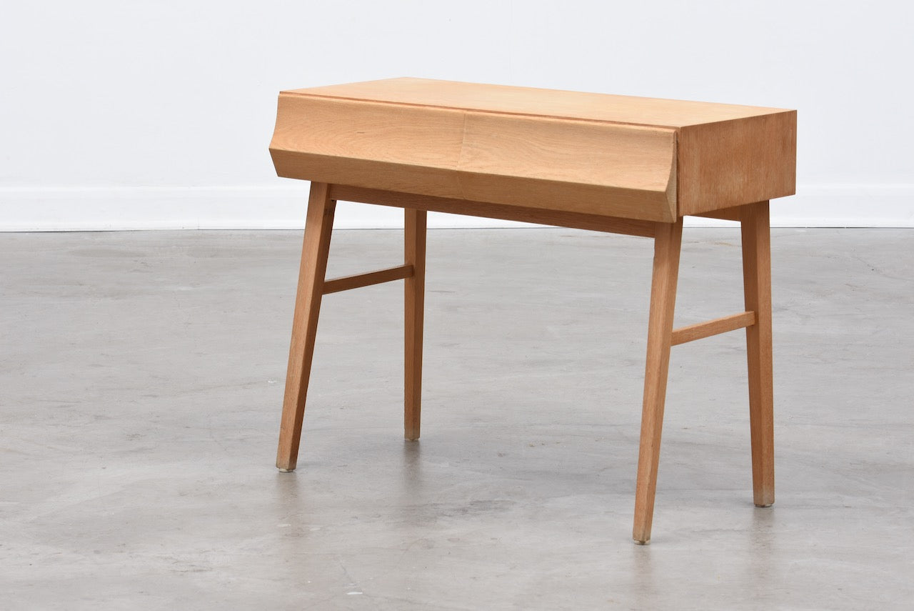 Swedish two drawer oak chest – CHASE & SORENSEN